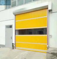China Automatic Plastic Rapid Folding Roller Shutter Fast Door Security Industrial High Speed Roll up PVC Door for sale