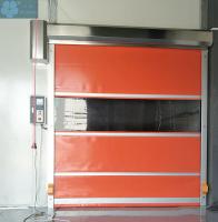 China Automatic Plastic Rapid Folding Roller Shutter Fast Door Security Industrial High Speed Roll up PVC Door for sale