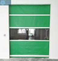 China Automatic Plastic Rapid Folding Roller Shutter Fast Door Security Industrial High Speed Roll up PVC Door for sale
