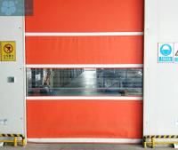China Automatic Plastic Rapid Folding Roller Shutter Fast Door Security Industrial High Speed Roll up PVC Door for sale