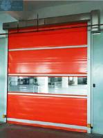 China Automatic Plastic Rapid Folding Roller Shutter Fast Door Security Industrial High Speed Roll up PVC Door for sale