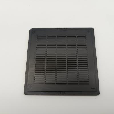 China Wafer Die Black 4 Inch ESD Waffle Pack Tray For Micro IC Chips for sale