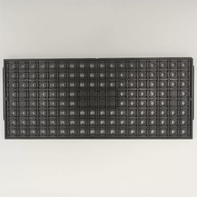 China HN21090 PES Black JEDEC Tray for IC Chips - 322.6×135.9mm Size, 144 Cavity Capacity, 180°C Heat Resistance for sale