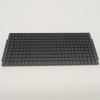 China ISO 9001 Certified Plastic Black Matrix Trays 322.6x135.9mm for IC Components with 240 Position Capacity for sale