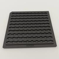 China ESD Black ABS 4 Inch Chip Tray 100 Cavities 0.2mm Flatness for Electronic Components for sale