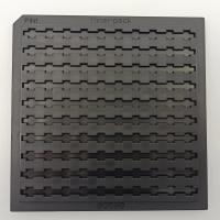 China ESD Black ABS 4 Inch Chip Tray For Electronic Parts 0.3mm Flatness for sale