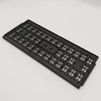 China ESD Matrix IC Tray HN21100 0.76mm Flatness ROHS Semiconductor Packaging for sale