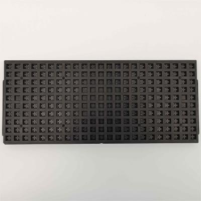 China Customized Black Micro Cavity JEDEC Matrix Tray HN21101 - 322.6×135.9mm, 230 Cavities for IC Components for sale