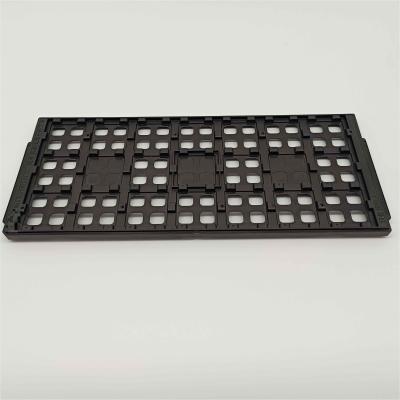 China 3x7 Matrix Black MPPO JEDEC Tray 322.6x135.9x9.57mm for IC Packaging for sale