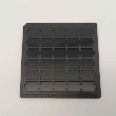 China Anti Static Waffle Box Chip Tray PC Material 4 Inch 30 Cavities for IC Packaging for sale