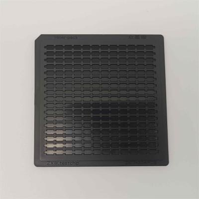 China 4 Inch PC Waffle Pack 12x17 Matrix 204 Cavities for IC Chip Loading with Tweezers for sale