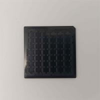 China Black ESD Plastic Stackable Waffle Pack Chip Tray 2 Inch 42 Cavities for sale