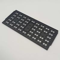 China Custom Black ESD PPE JEDEC Tray 322.6x135.9x7.62mm for Electronic Component for sale
