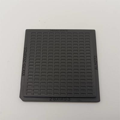China ABS 2 Inch Waffle Pack Chip Tray 200 Cavities for Tiny Electronic Components for sale