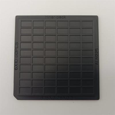 China Black Anti Static 2 Inch ABS Waffle Pack for Electronic Components 60 Cavities for sale