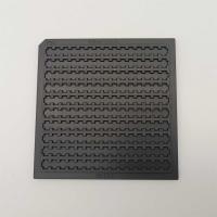 China Black 4 Inch Plastic Waffle Pack For IC Chip 150PCS Injection Moulding for sale