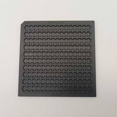 China Black 4 Inch Plastic Waffle Pack For IC Chip 150PCS Injection Moulding for sale