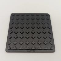 China Customized High Temperature PC Chip Tray 50.75mm for IC Chip Loading 49 Pockets for sale