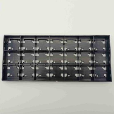 China Black PC JEDEC Matrix Tray 322.6x135.9x21mm for Electronic Component Storage for sale