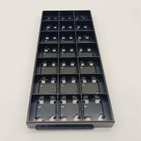 China Black PC JEDEC Matrix Tray 322.6x135.9x21mm for Electronic Component Storage for sale