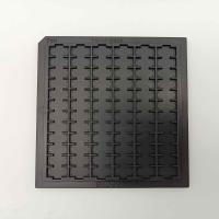 China SGS Approved Black 4 Inch Waffle Pack 72 Cavities for Electronic Parts for sale