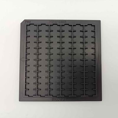 China SGS Approved Black 4 Inch Waffle Pack 72 Cavities for Electronic Parts for sale