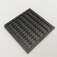 China SGS Approved Black 4 Inch Waffle Pack 72 Cavities for Electronic Parts for sale