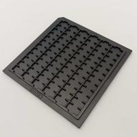 China SGS Approved Black 4 Inch Waffle Pack 72 Cavities for Electronic Parts for sale