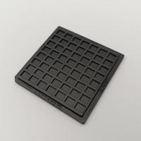 China Black PC 2 Inch Waffle Pack Chip Tray 7x8 56PCS Matrix for IC Protection for sale