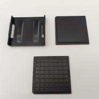 China Black PC 2 Inch Waffle Pack Chip Tray 7x8 56PCS Matrix for IC Protection for sale