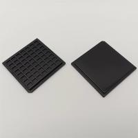 China Black PC 2 Inch Waffle Pack Chip Tray 7x8 56PCS Matrix for IC Protection for sale