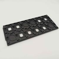 China Heat Resistant MPPO Black Matrix Tray 322.6x135.9x9.7mm for Electronic PCBA Parts for sale