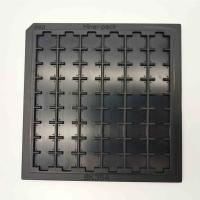 China Customized 4 Inch PC Waffle Pack Tray 54PCS for Chip Storage Anti Static for sale