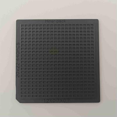 China 20x22 Square PC Waffle Pack Chip Trays For Photoelectric Devices for sale