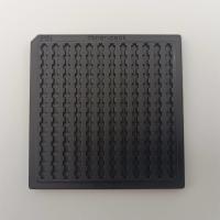 China Black PC Waffle Pack IC Chip Tray 168PCS 50.8x50.8mm for Semiconductor Loading for sale