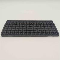 China PES Rectangle Black JEDEC Matrix Tray 322.6x135.9x12.19mm 98 Cavities ISO 9001 for sale