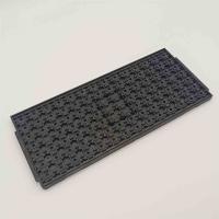 China PES Rectangle Black JEDEC Matrix Tray 322.6x135.9x12.19mm 98 Cavities ISO 9001 for sale