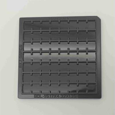 China 56PCS Customized Black 2 Inch Waffle Pack With Matching Lid for sale