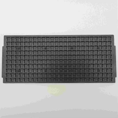 China Rohs Black PC 8Pin Slot JEDEC Matrix Tray For Electronic Module for sale
