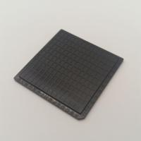 China Black Dustproof 2 Inch Waffle Pack Chip Tray 165 Cavities for IC Storage for sale