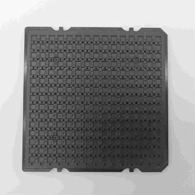 China Customized 4 Inch PC Waffle Pack Chip Tray 0.3mm Flatness for Semiconductor Packaging for sale