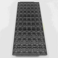 China Heat Resistant JEDEC Matrix Tray 322.6x135.9x12.19mm Black PES for Electronic Parts for sale