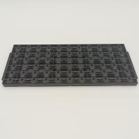 China Heat Resistant JEDEC Matrix Tray 322.6x135.9x12.19mm Black PES for Electronic Parts for sale
