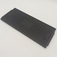 China Matrix PES Black JEDEC Tray 0.76mm Flatness 420 Pockets for Electronic Parts for sale
