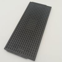 China Matrix PES Black JEDEC Tray 0.76mm Flatness 420 Pockets for Electronic Parts for sale
