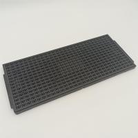 China Matrix PES Black JEDEC Tray 0.76mm Flatness 420 Pockets for Electronic Parts for sale