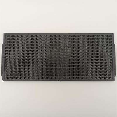 China Matrix Pes Black JEDEC Tray Standard 0.76mm Flatness For Electronic Parts for sale