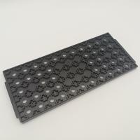 China Custom JEDEC Matrix Tray Black Conductive ESD Component Tray 322.6x135.9mm 55 Pockets for sale