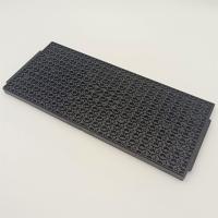 China Customized JEDEC Matrix Tray 220 Cavities ISO 9001 Black PES Electronic Component Packaging for sale