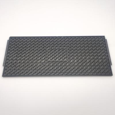 China IC Packaging JEDEC IC Trays Surface Resistant Black Color 7.62mm Height for sale